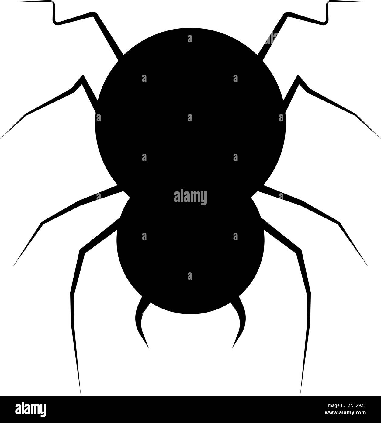 Spiderweb simple flat black Cut Out Stock Images & Pictures - Alamy