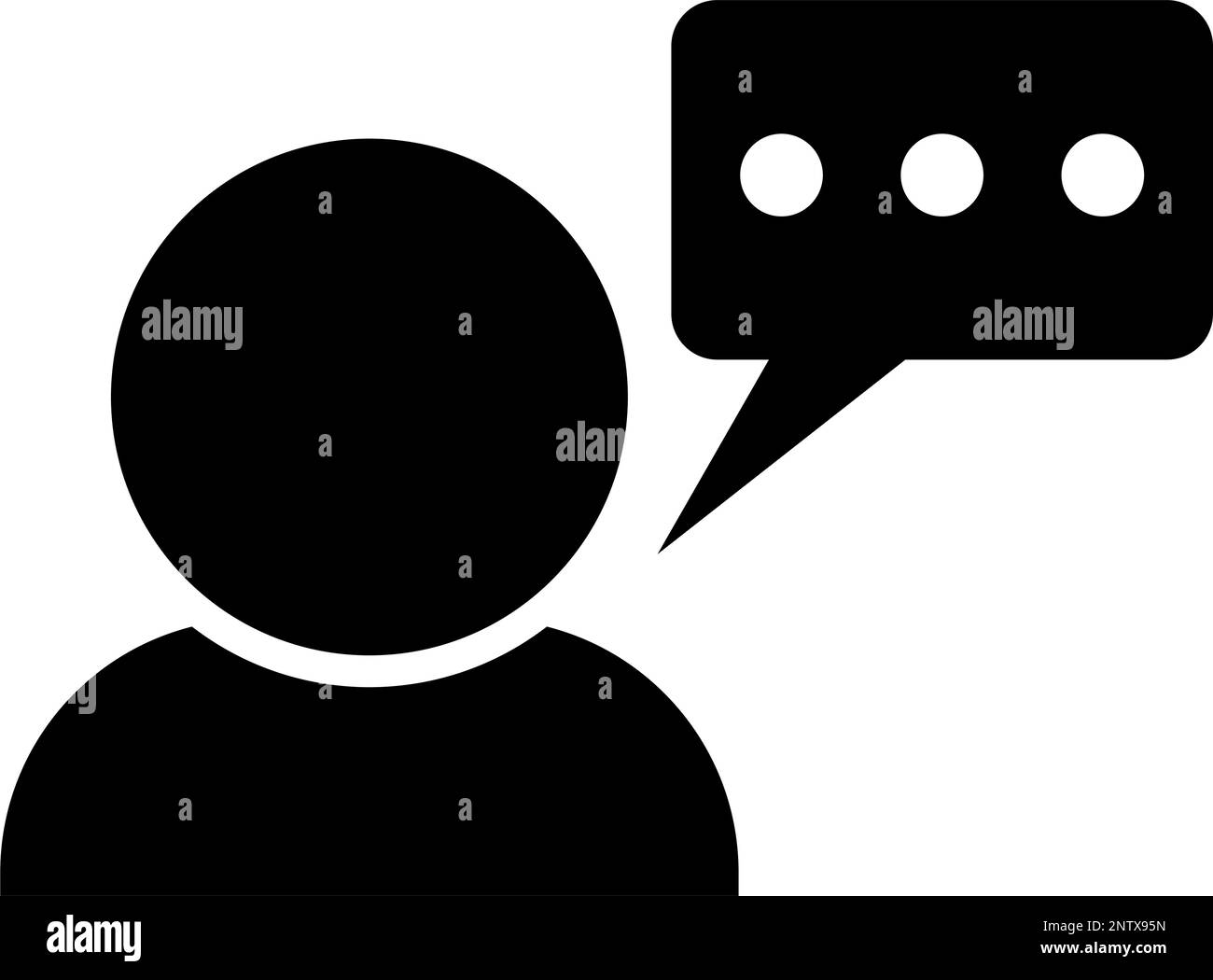 People icon in dialog Stock Vector Images - Alamy