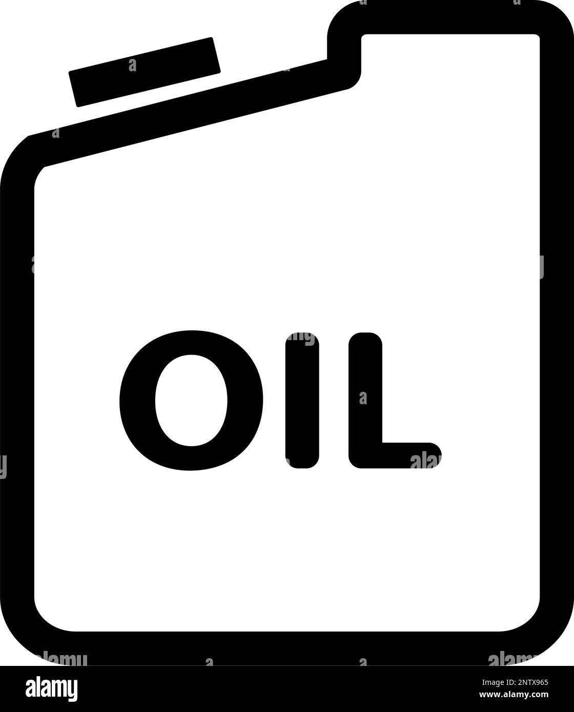 Simple oil container. Fuel container. Editable vector Stock Vector ...