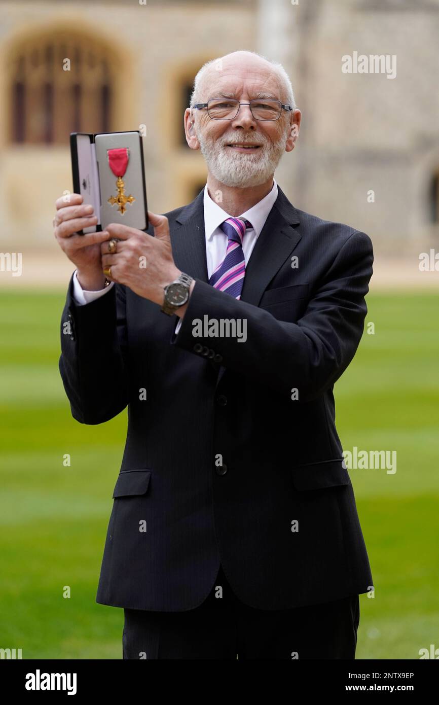 Martyn Butler, (David Hewett) after being made a Officer of the Order ...