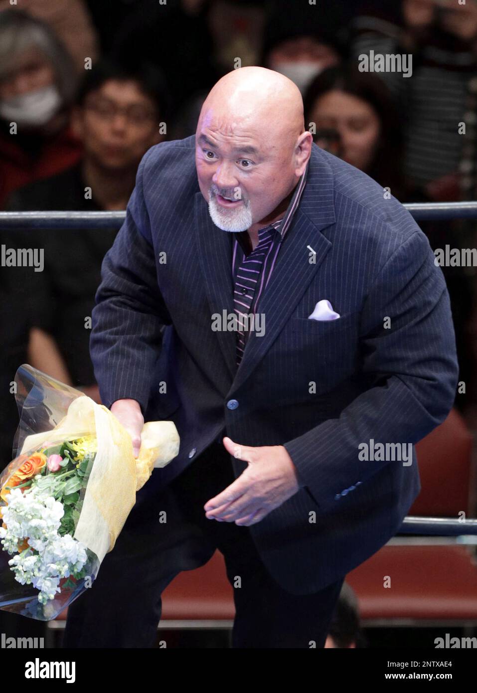 Former Japanese pro wrestler Keiji Muto attends the Giant Baba Memorial ...