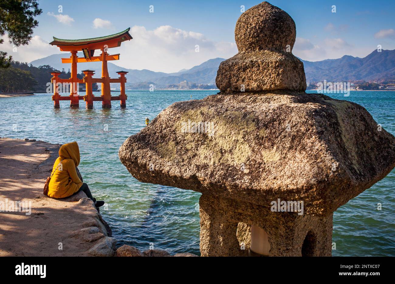O torii Gate, the giant torii gate that is part of the Itsukushima ...