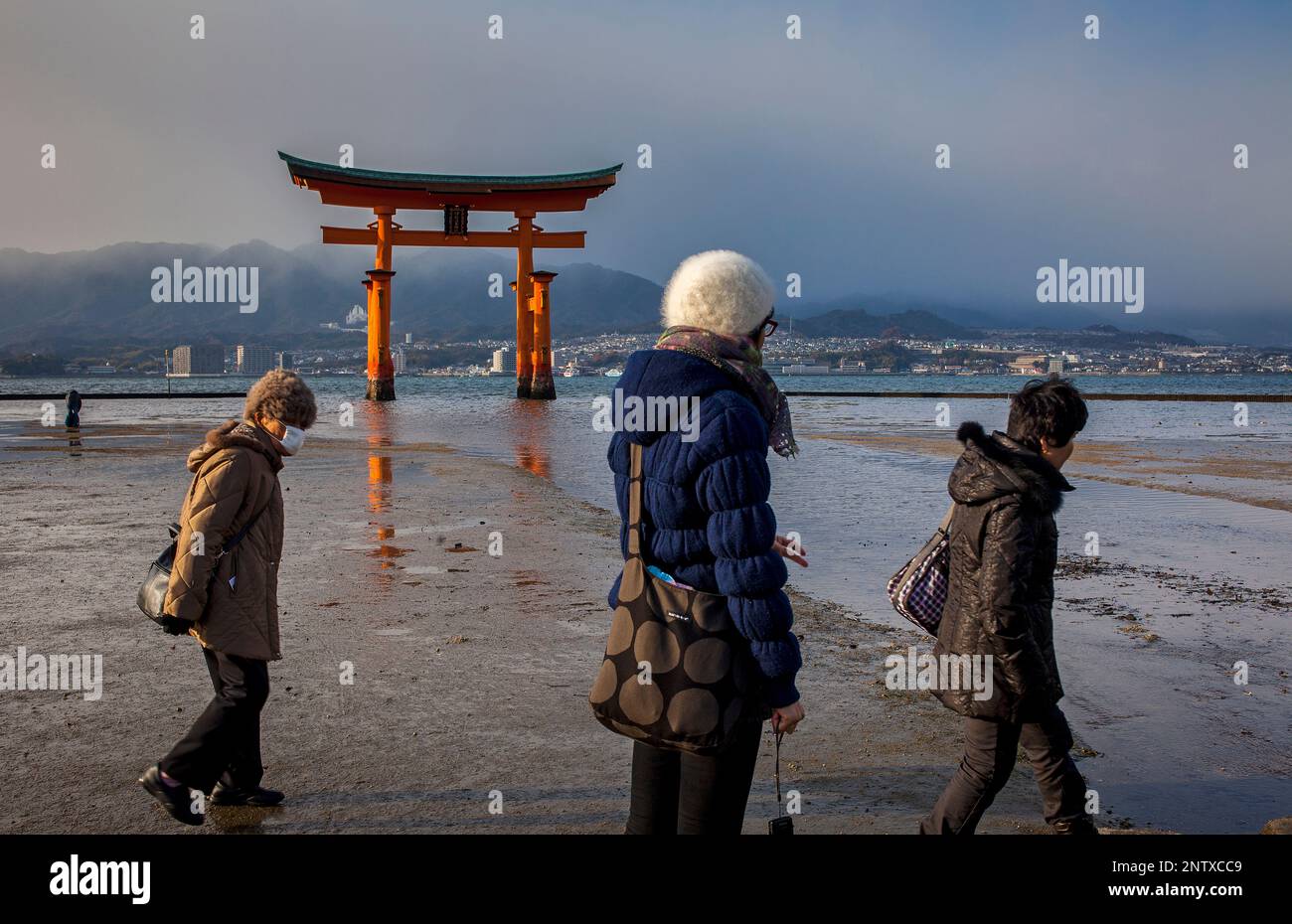 O torii Gate, the giant torii gate that is part of the Itsukushima ...