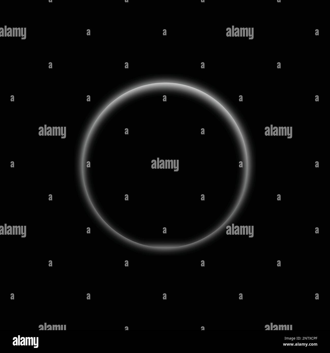 A vector illustration Neon circle on a black background. Glowing ...