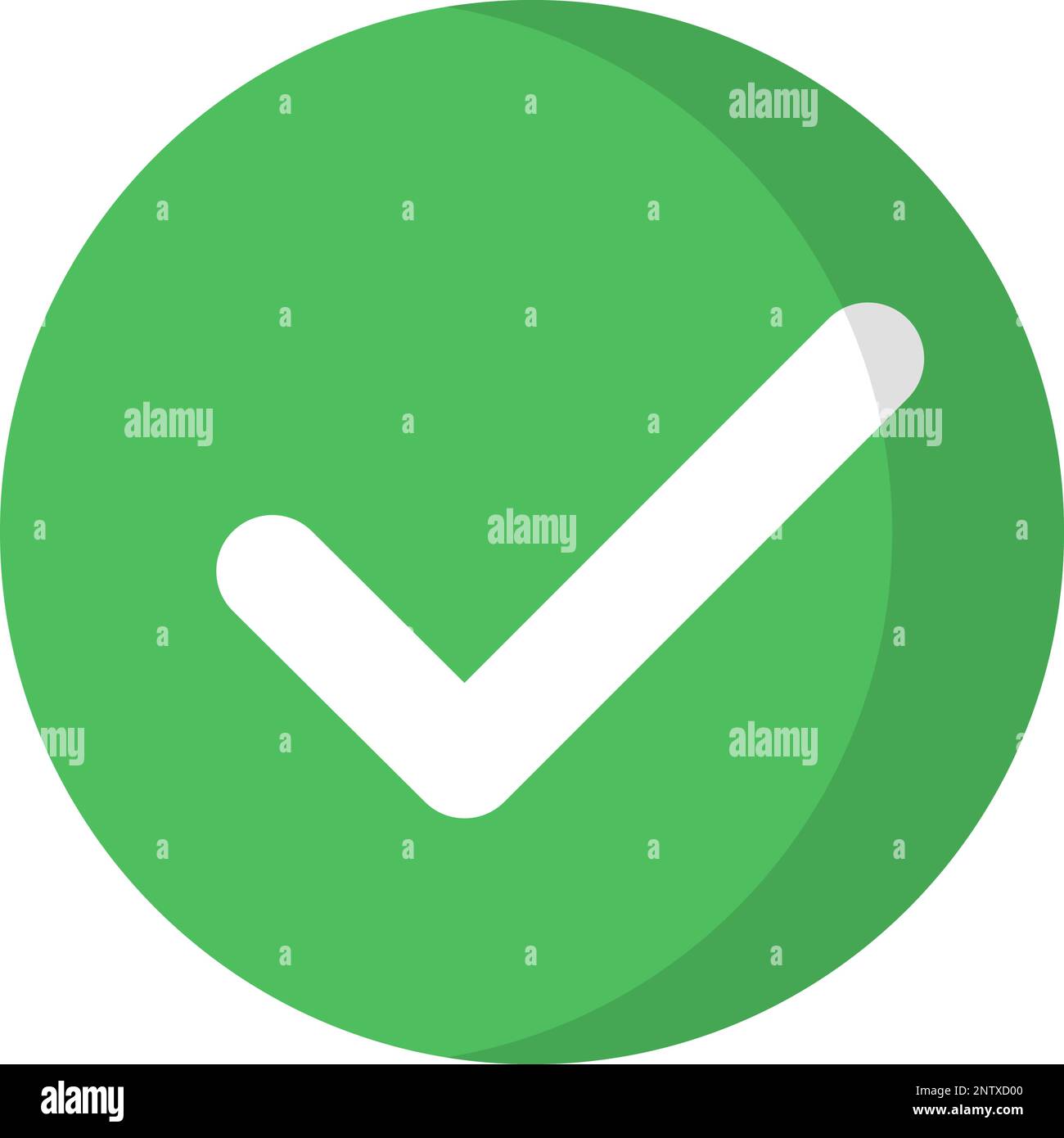 Passed green icon Stock Vector Images - Alamy