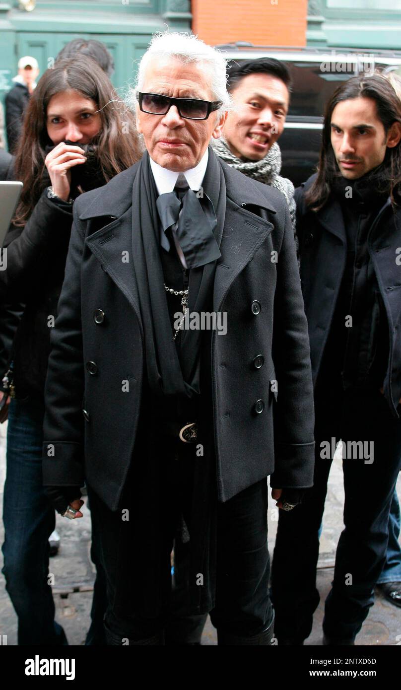 Photo by: Mitch Gerber/STAR MAX/IPx 2019 3/25/05 Karl Lagerfeld on ...