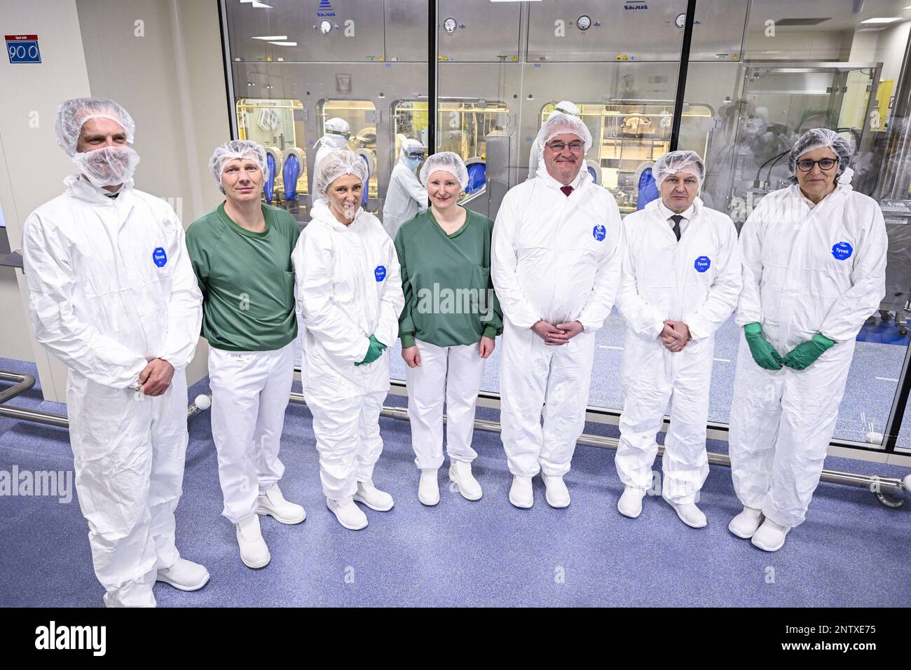 Princess Astrid of Belgium pictured during a visit to the Takeda Plasma ...