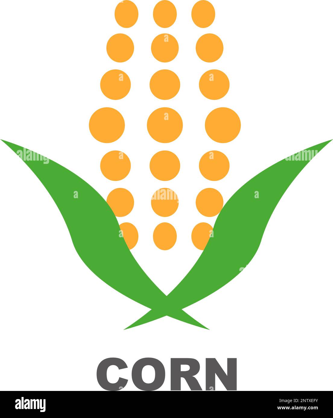 Corn logo. Corn farmer. Editable vector Stock Vector Image & Art - Alamy
