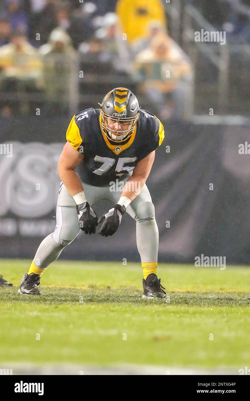 February 17,2019: Daniel Brunskill (75) of San Diego Fleet lined up ...