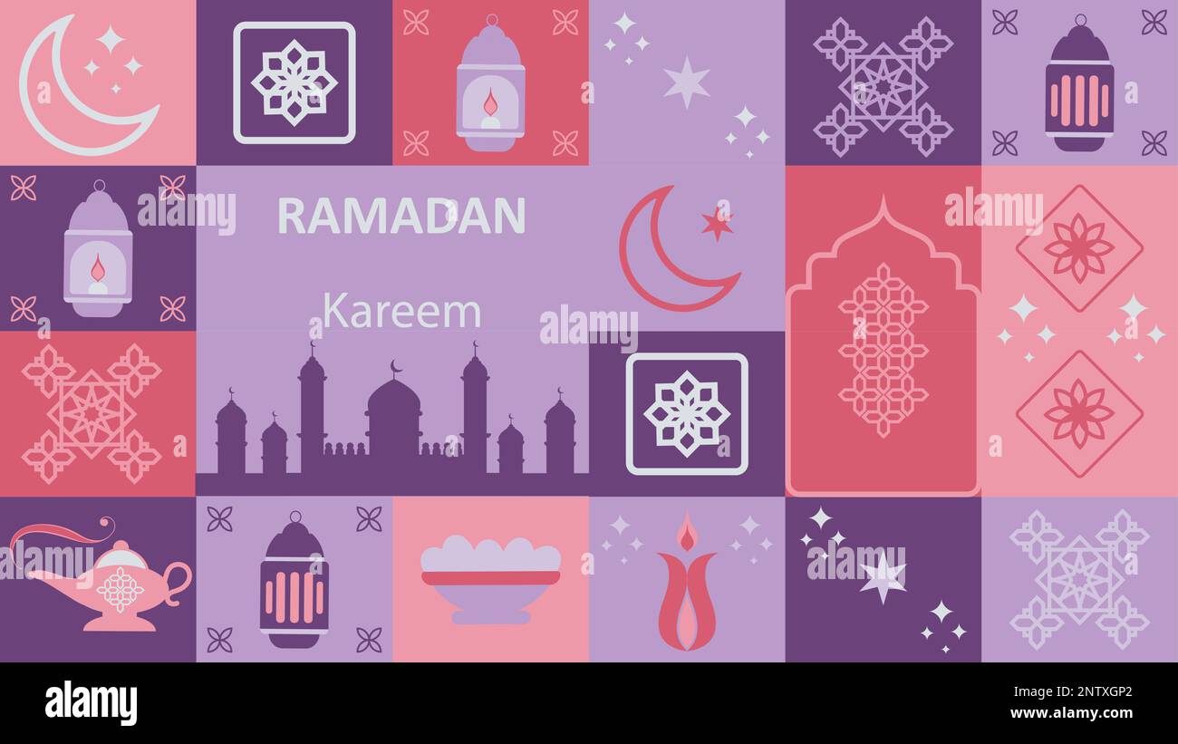 Ramadan Kareem. Islamic banner template with ramadan for wallpaper ...