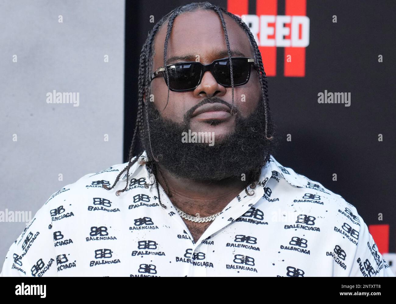 Bas arrives at the CREED III Los Angeles Premiere held at the TCL ...