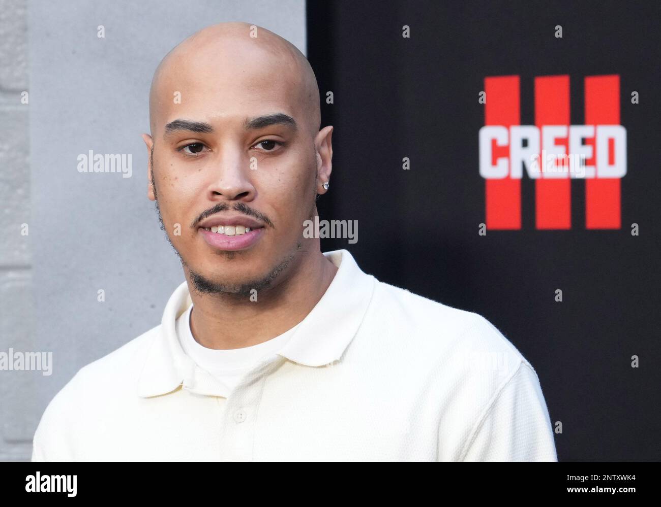 Omen arrives at the CREED III Los Angeles Premiere held at the TCL ...