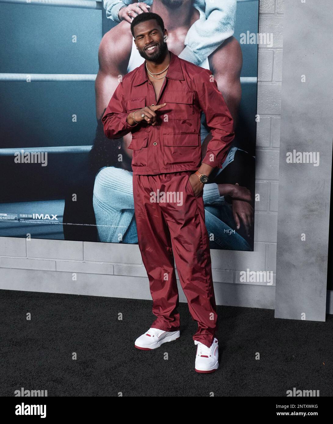 Broderick Hunter arrives at the CREED III Los Angeles Premiere held at ...