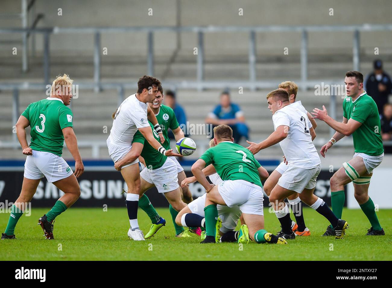 England scrum-half Max Green feeds the ball to hooker Jack Singleton ...
