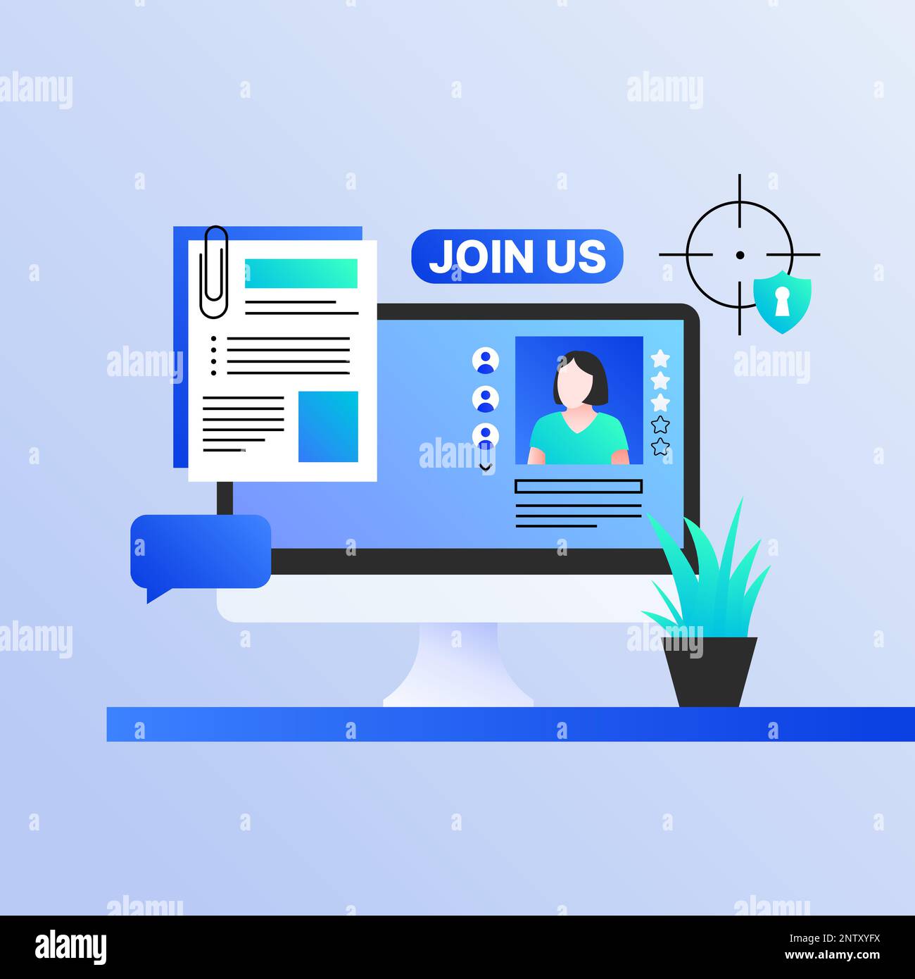 Resume review Stock Vector Images - Alamy