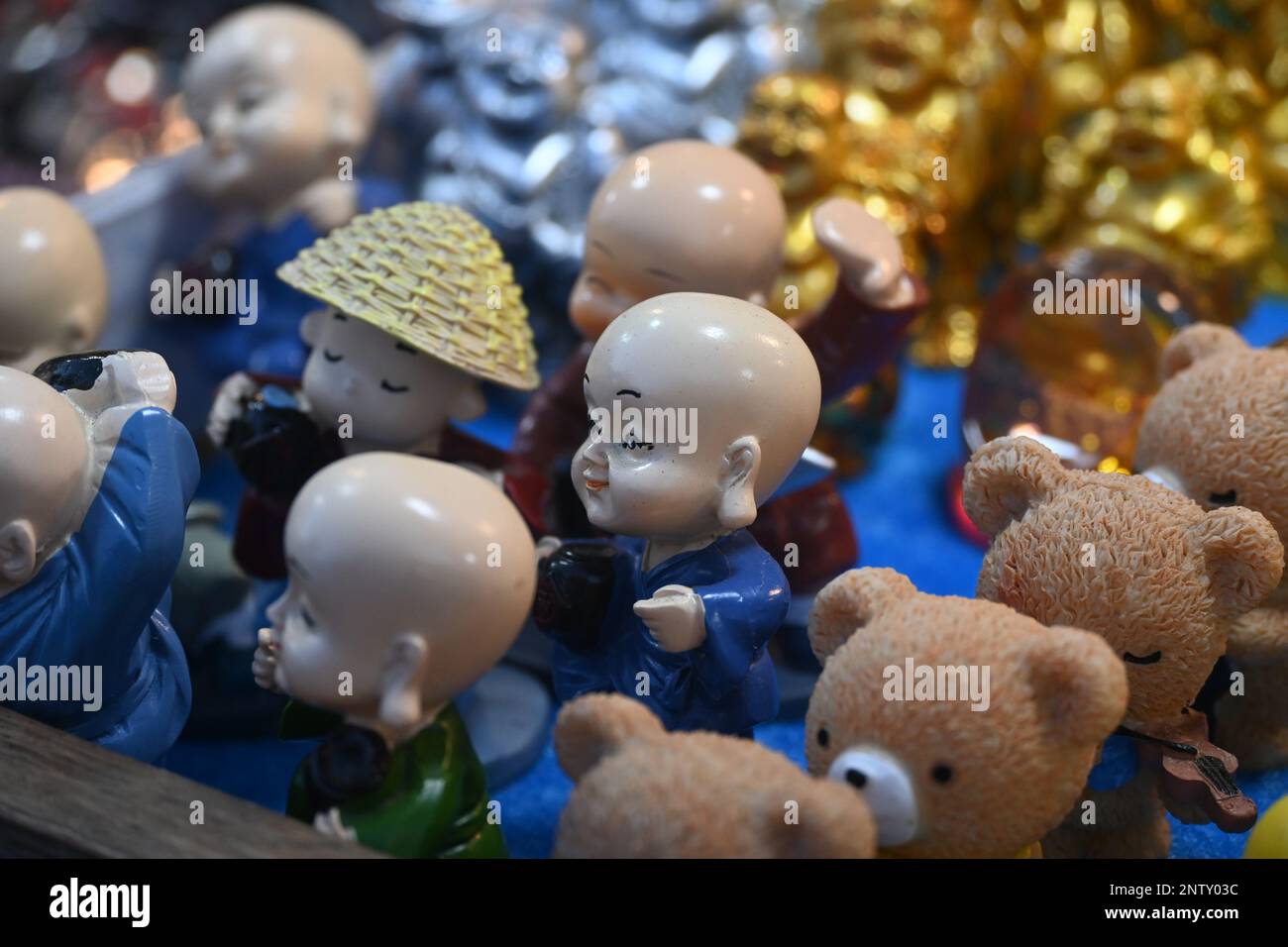 BUDDHA MINIATURE ROADSIDE TOY Stock Photo - Alamy