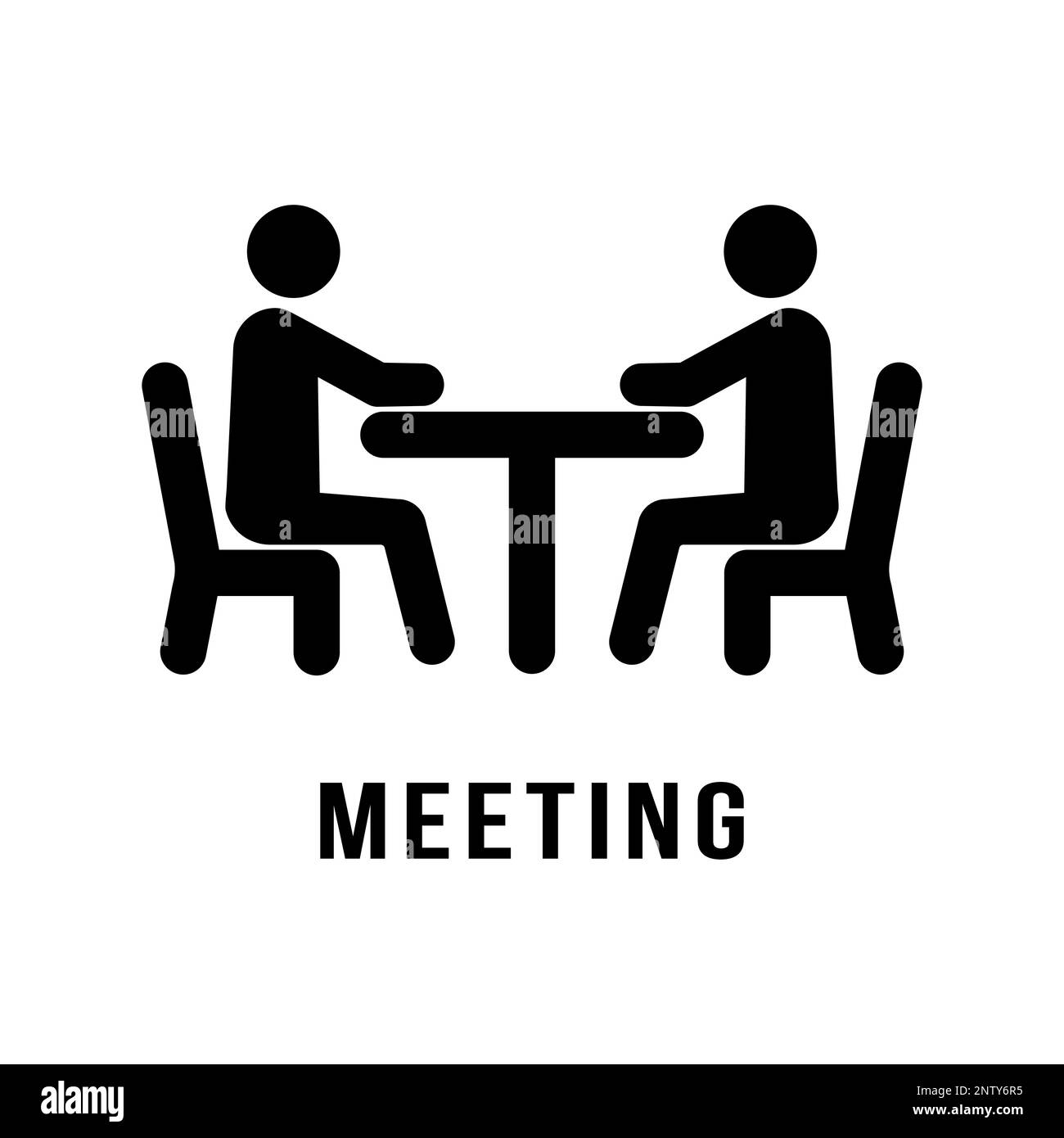 Pictogram person sitting on Black and White Stock Photos & Images - Alamy