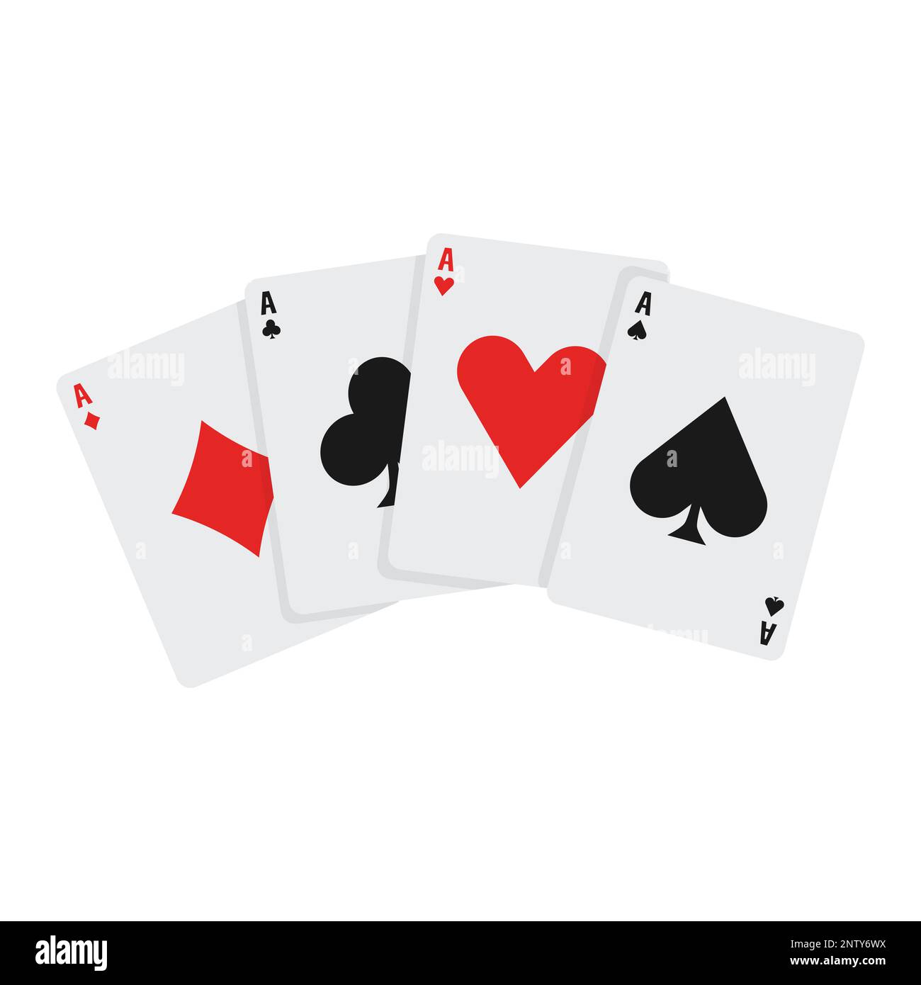 Four aces playing cards for poker hand game Stock Vector Image & Art ...