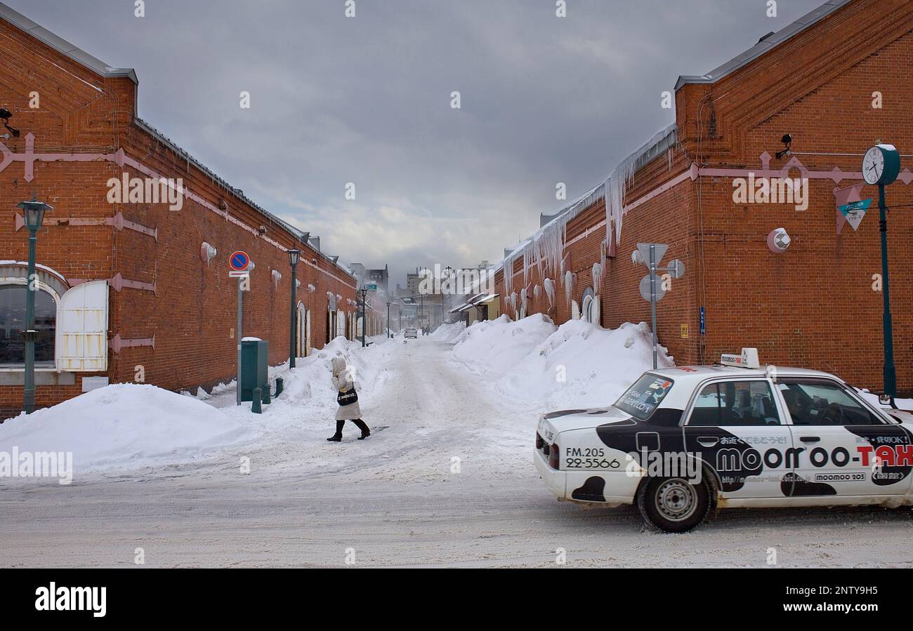 Red brick warehouse ,port,Hakodate,Hokkaido,Japan Stock Photo - Alamy