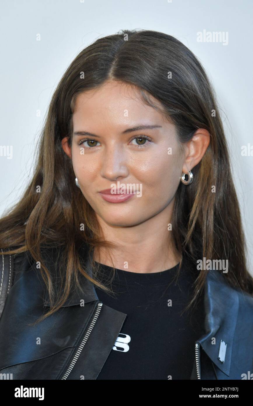 Paris, France, February 28, 2023. Ruby Lyn attending the Maitre Pierre Womenswear Fall Winter ...