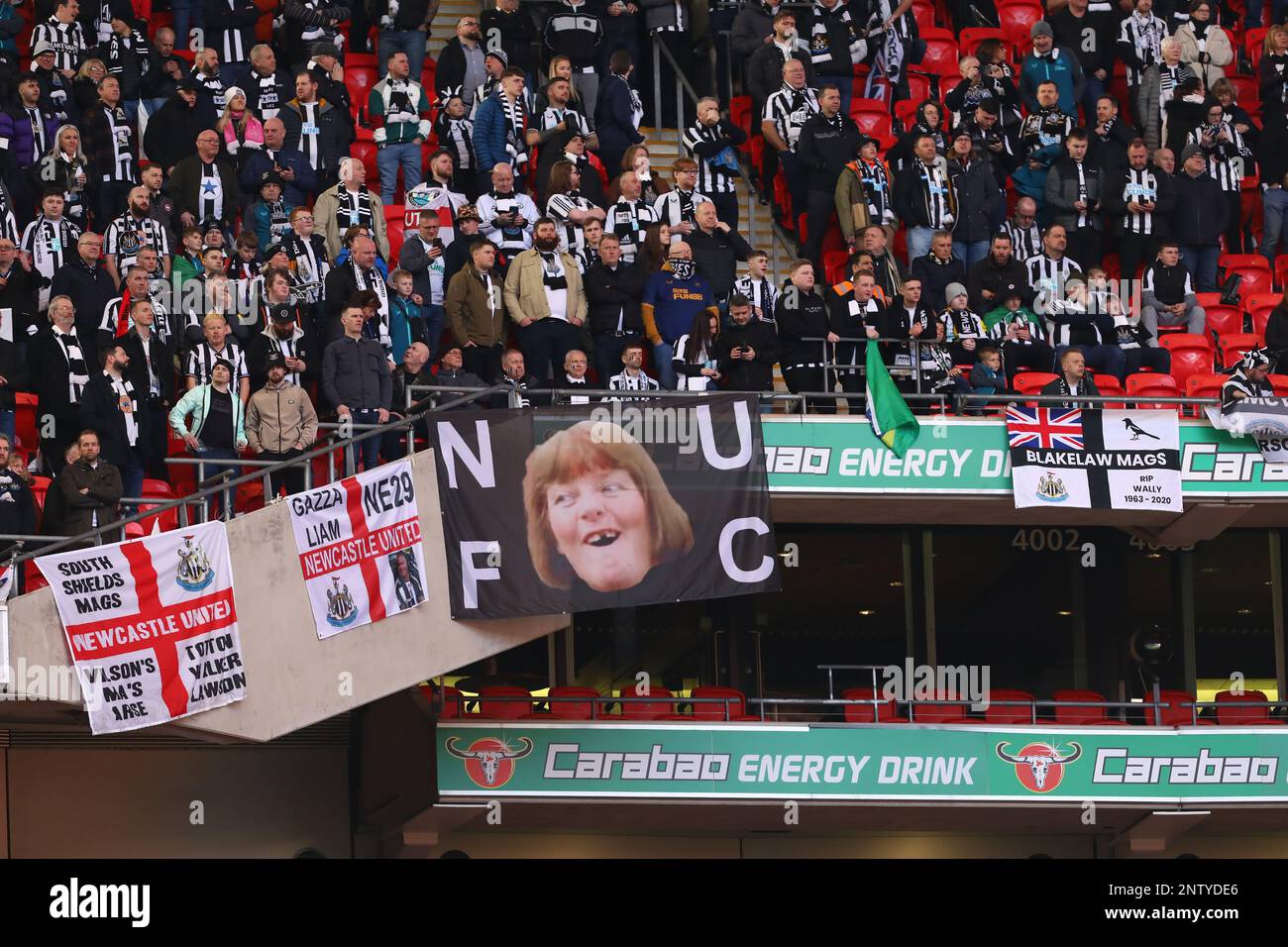 Newcastle United fans - Manchester United v Newcastle United, Carabao ...