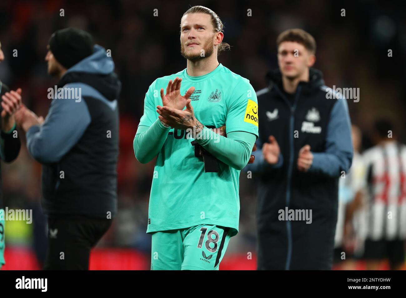 Loris Karius of Newcastle United is seen at full time - Manchester ...