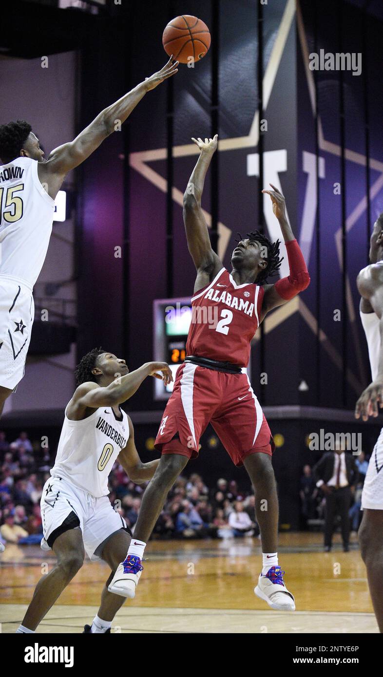 February 9, 2019; Vanderbilt Commodores forward Clevon Brown (15 ...