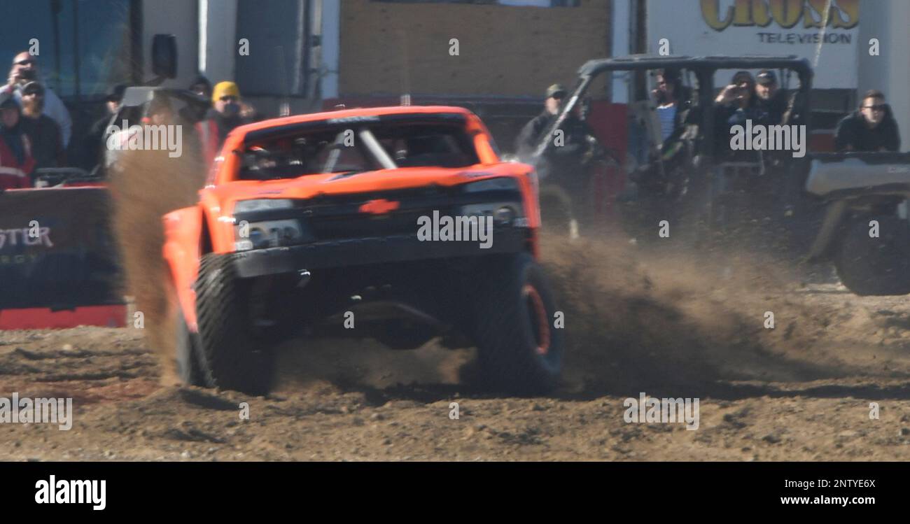 Off-road racer champ Robby Gordon in his T1-desert truck at the 2019 ...