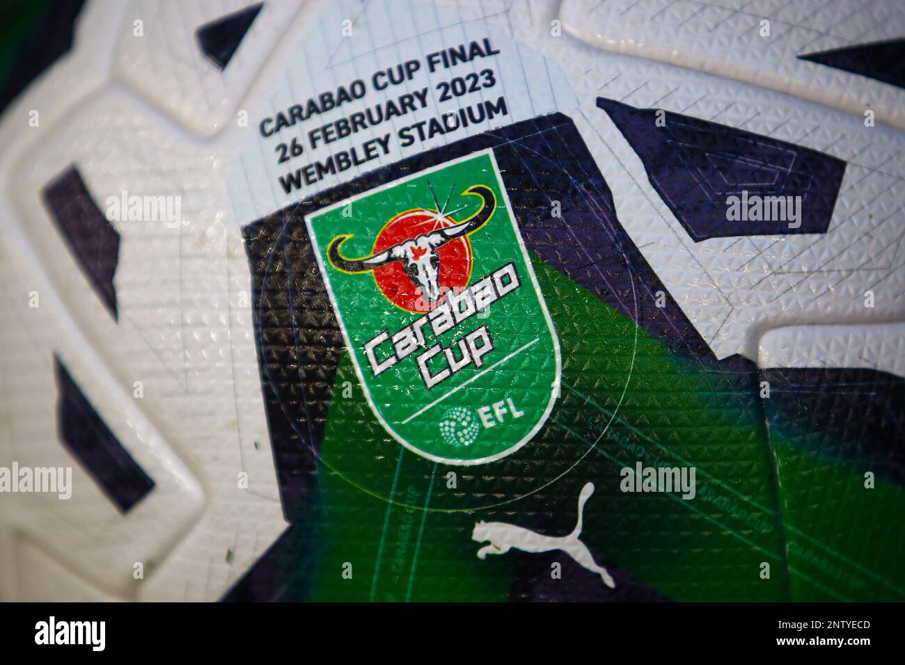 Official Carabao branded Puma matchball - Manchester United v Newcastle ...