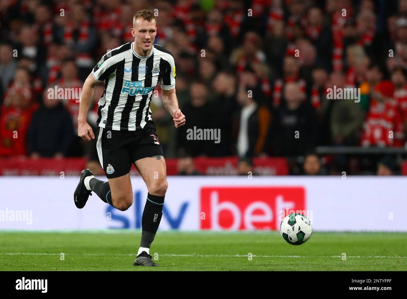 Dan Burn of Newcastle United - Manchester United v Newcastle United ...