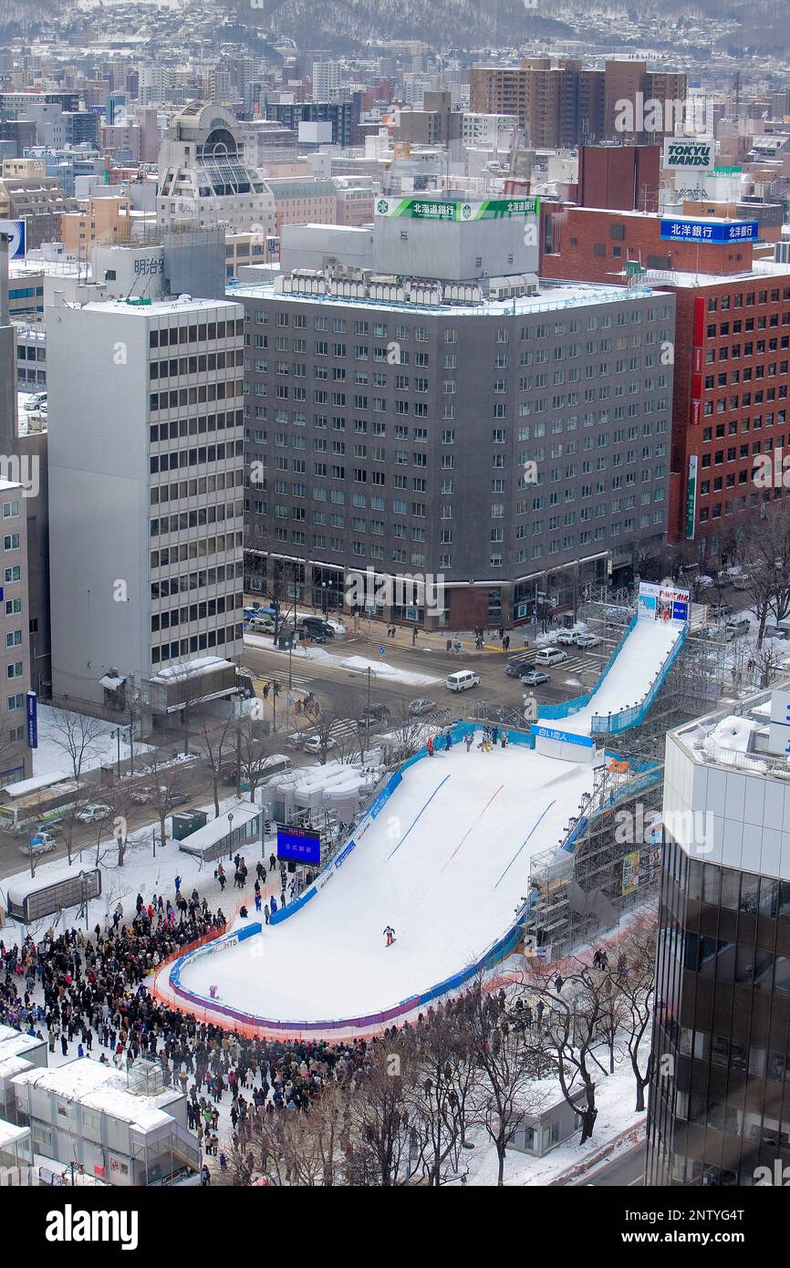 Sapporo snow festival,Snowboard straight Jumping platform,Odori Park ...