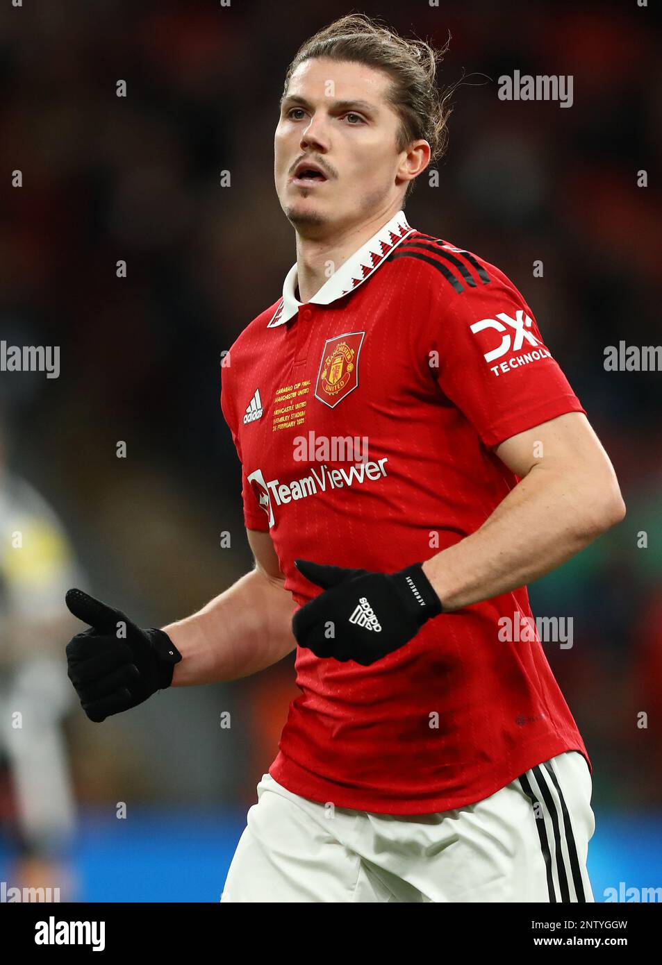 Marcel Sabitzer of Manchester United - Manchester United v Newcastle ...