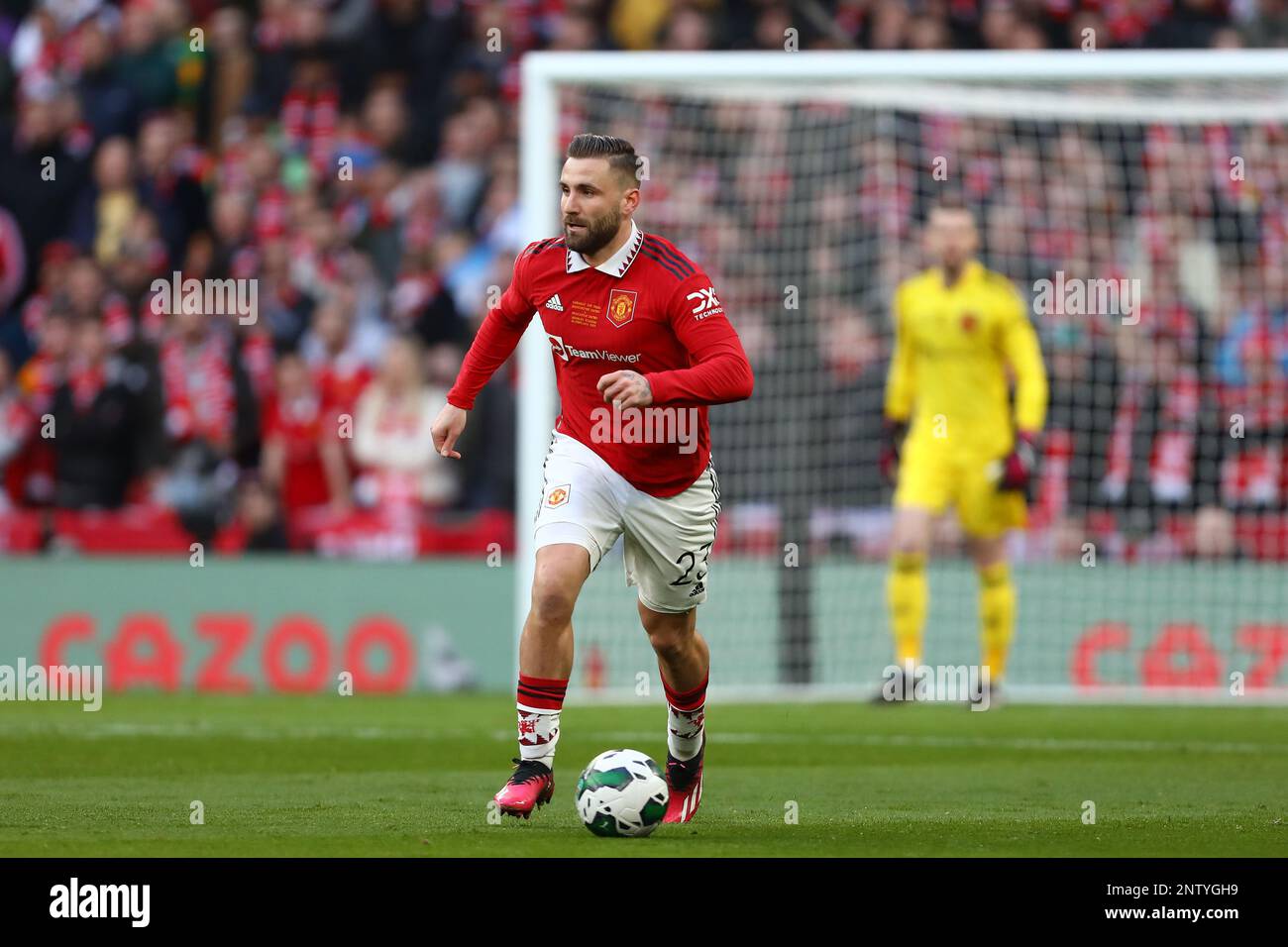 Luke Shaw of Manchester United - Manchester United v Newcastle United ...