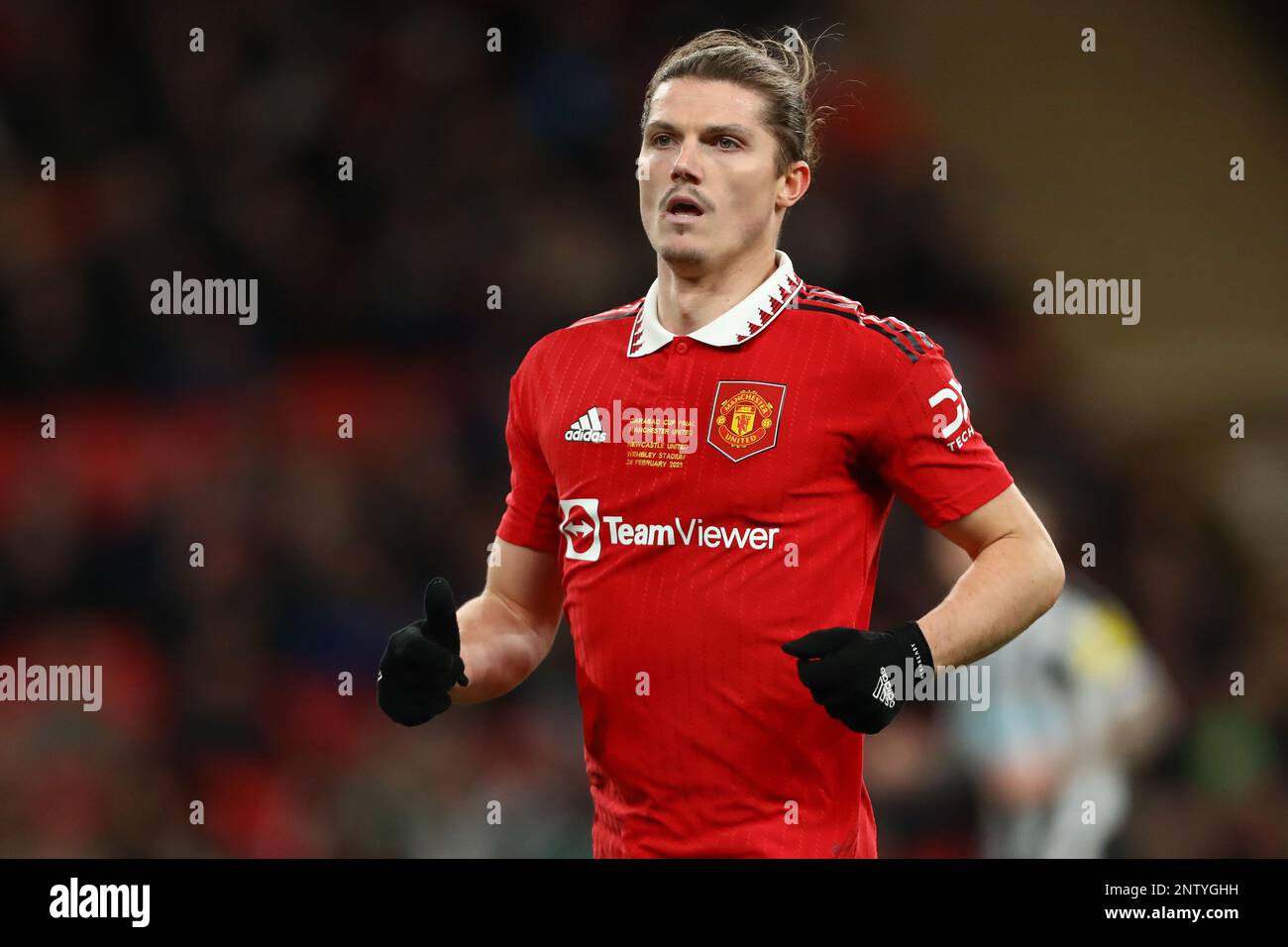 Marcel Sabitzer of Manchester United - Manchester United v Newcastle ...