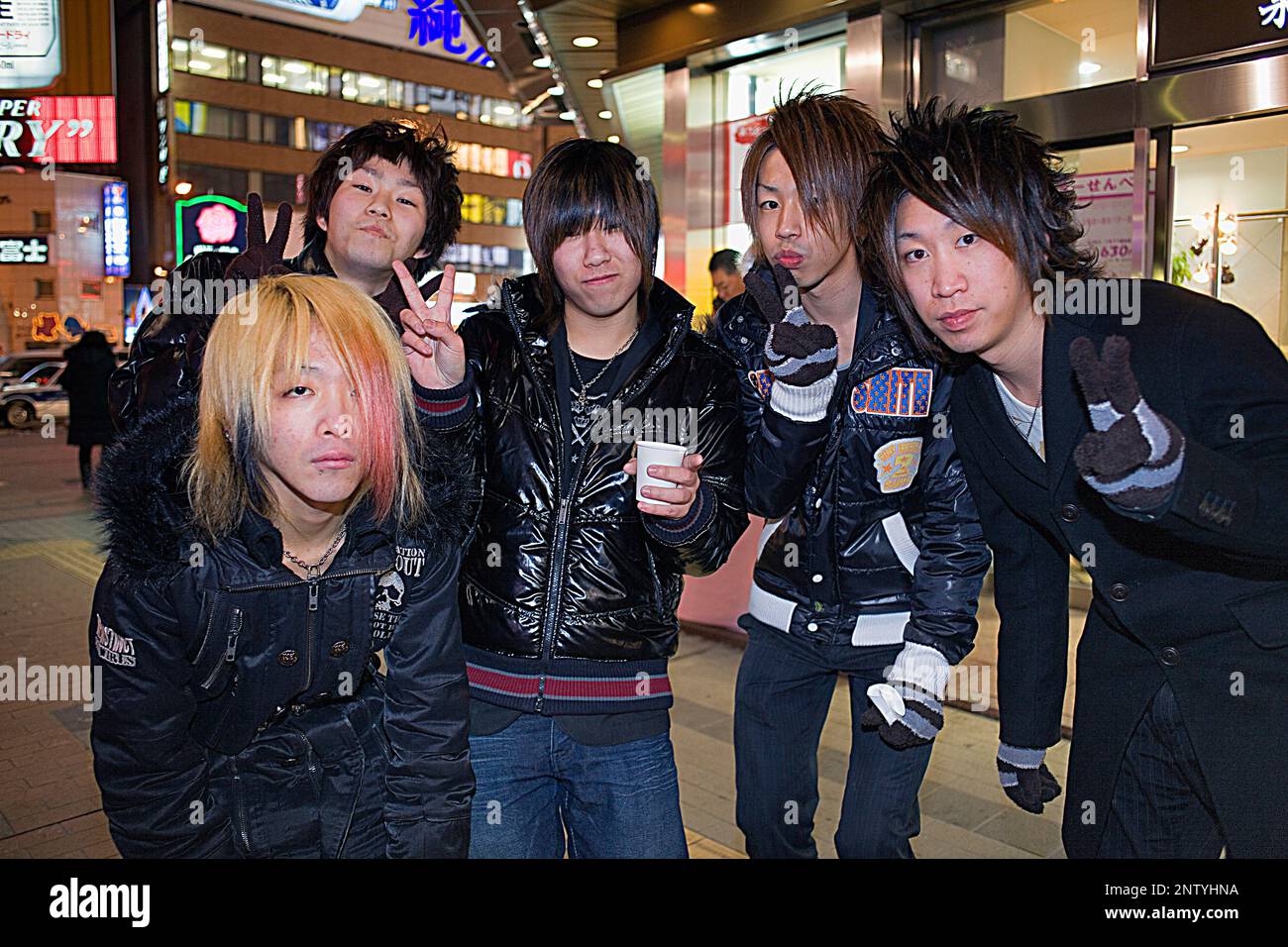 Friends in Tusukisamu dori, Susukino entertainment district ,Sapporo ...