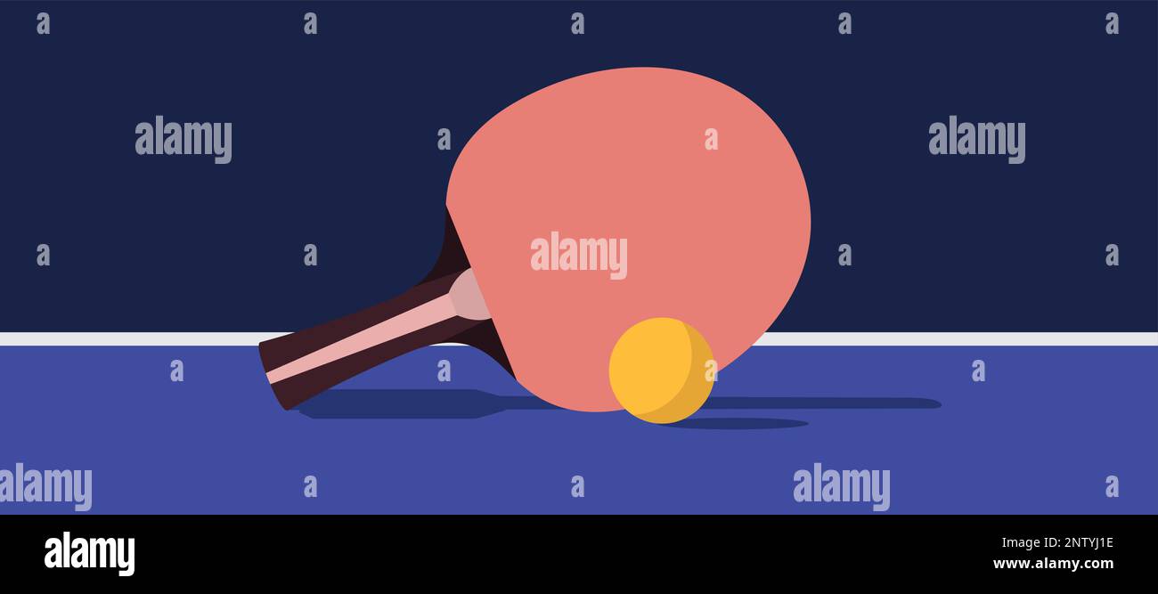 racket and ball for playing ping pong Stock Vector Image & Art - Alamy