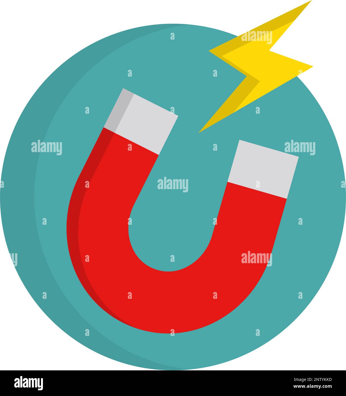 Modern magnet and magnetic icon. Editable vector Stock Vector Image ...