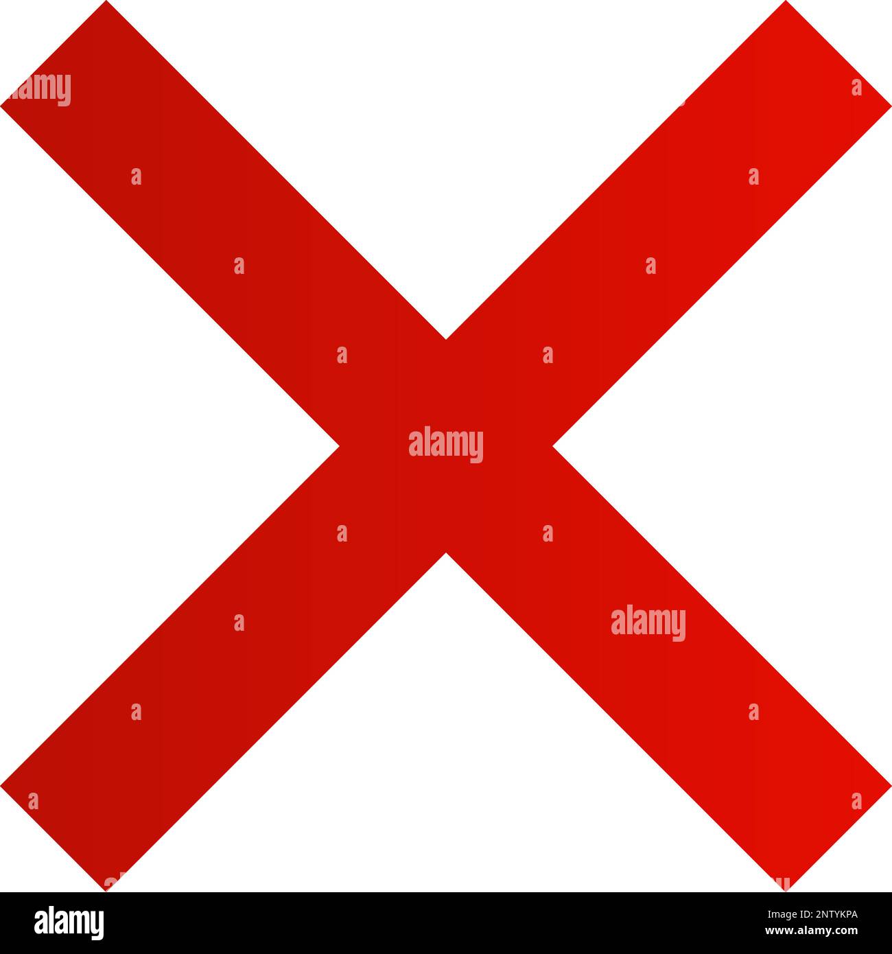 Flat design cross mark icon. Editable vector Stock Vector Image & Art ...