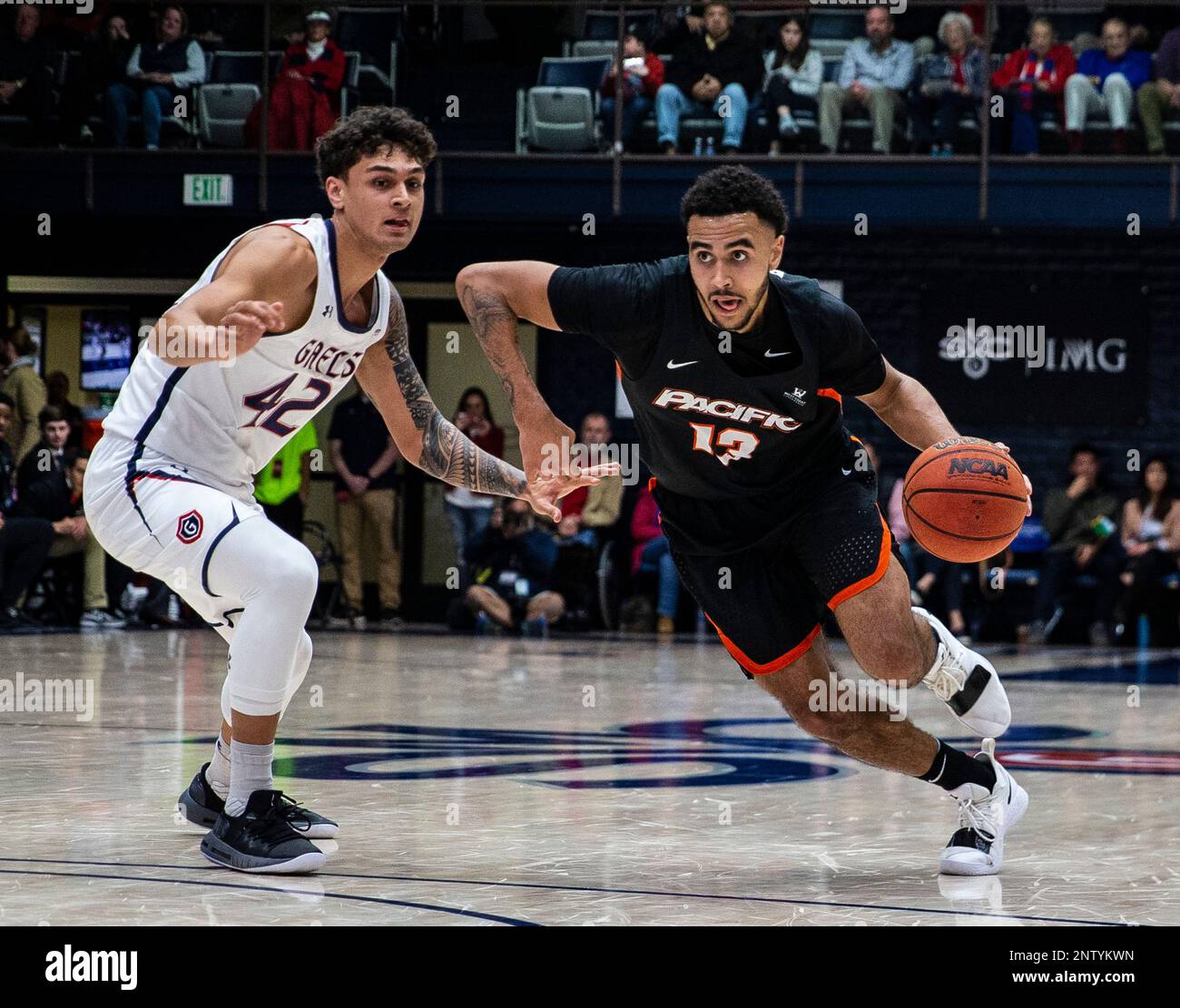 Feb 07 2019 Moraga CA, U.S.A. Pacific forward Jeremiah Bailey (13 ...