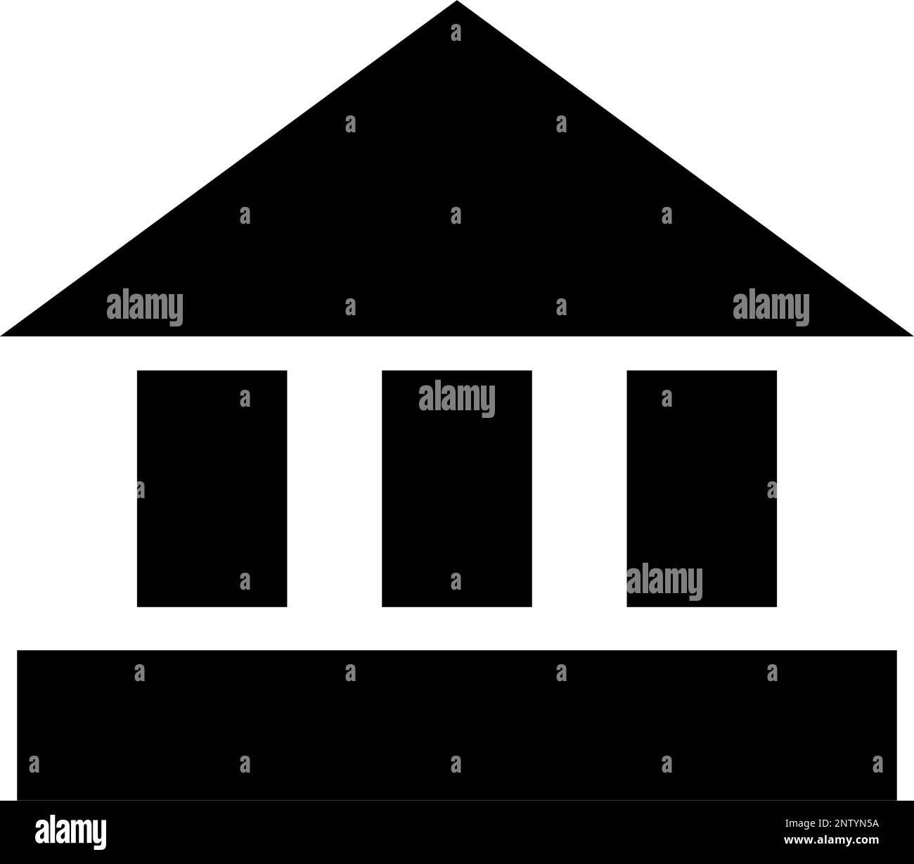 Ancient old bank building Cut Out Stock Images & Pictures - Alamy