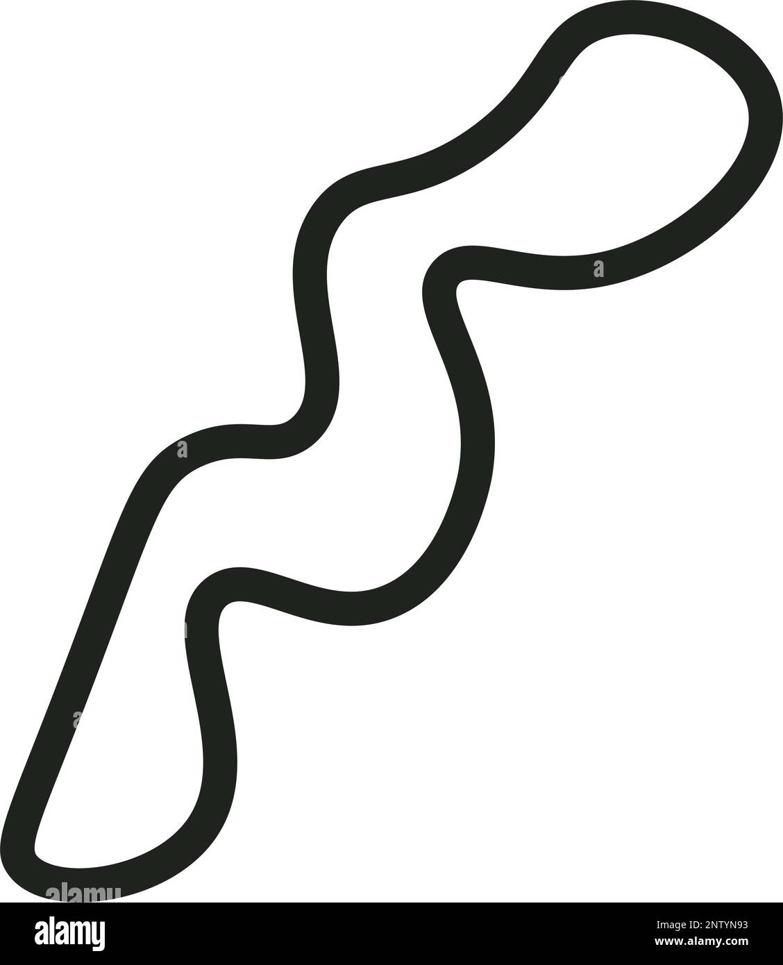 Abstract shape outline contemporary modern boho art design element ...