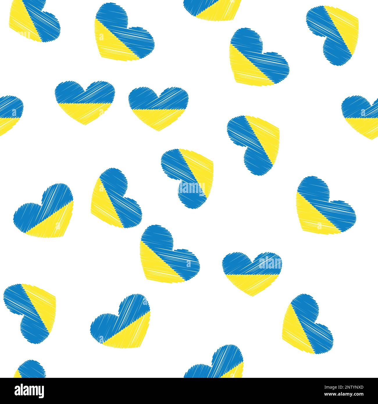 Seamless Pattern Line Ukraine Flag, National Background Stock Vector ...