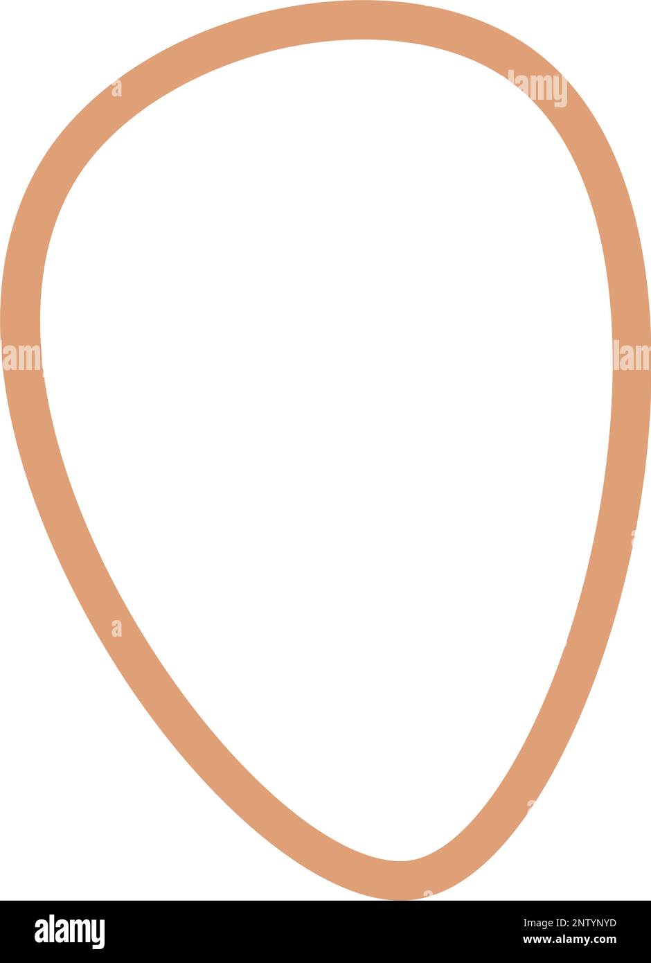 Abstract shape outline contemporary modern boho art design element ...