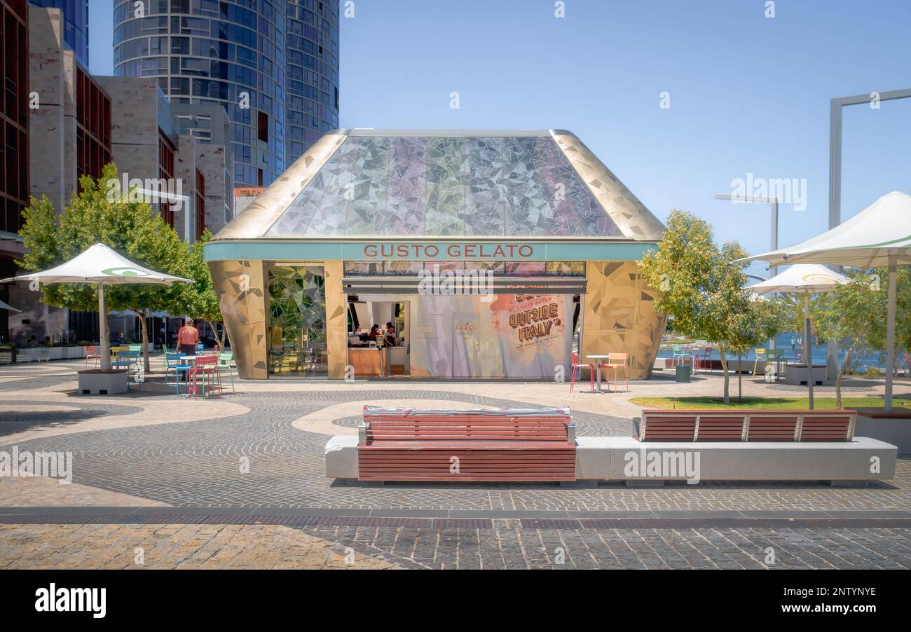 Perth, WA, Australia - Gusto Gelato ice cream kiosk by Iredale Pedersen ...
