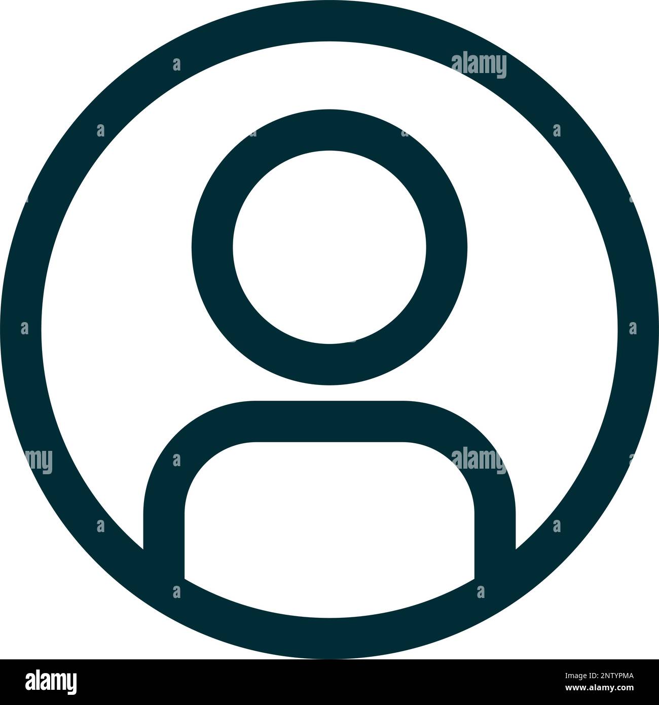 Round shaped human icon. Editable vector Stock Vector Image & Art - Alamy