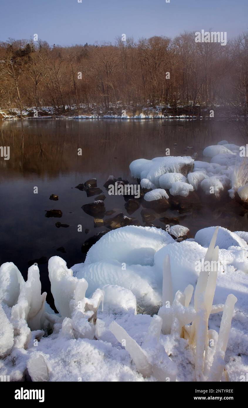 Lake Kussharo,Akan National Park,Hokkaido,Japan Stock Photo - Alamy
