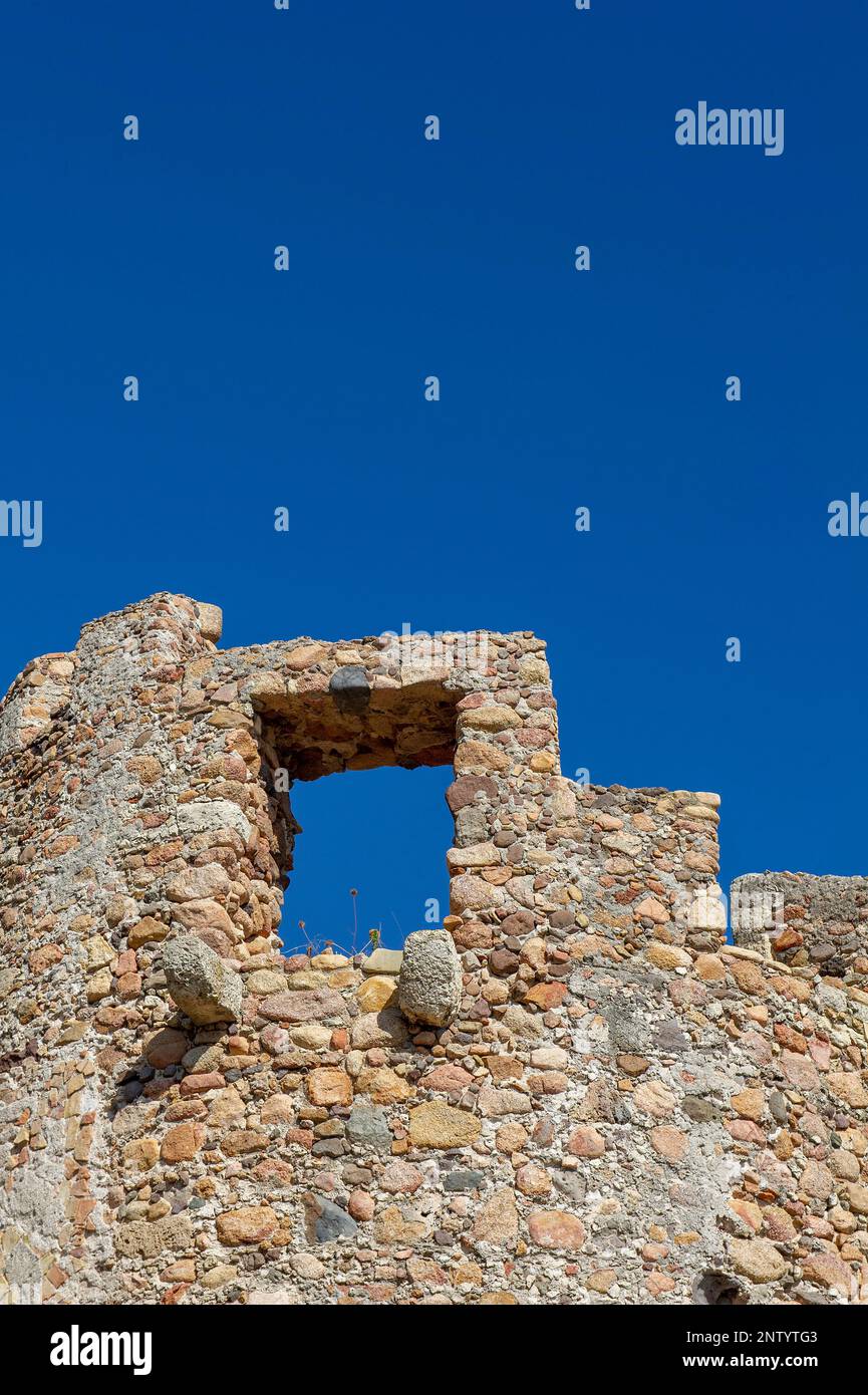 Details of an ancient watchtower near Nora Stock Photo - Alamy
