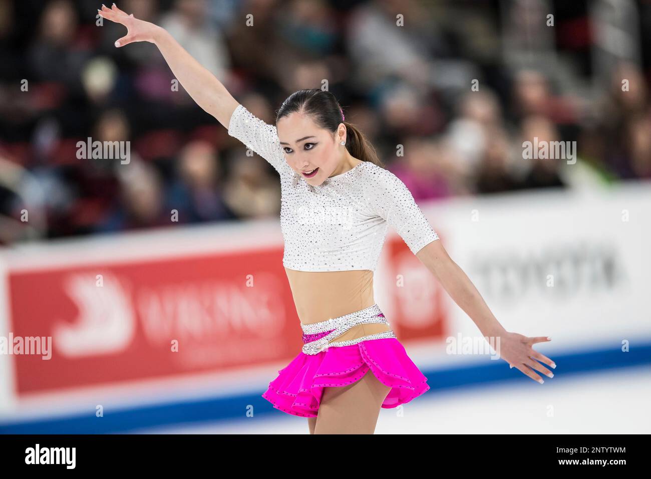 HANNA HARRELL competes in the Ladies short program during the US Figure ...