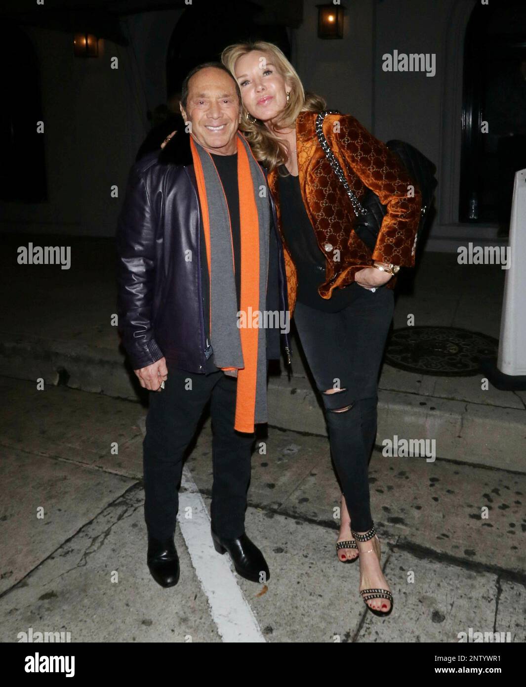 Photo by: gotpap/STAR MAX/IPx 2019 2/5/19 Paul Anka and Lisa Pemberton ...