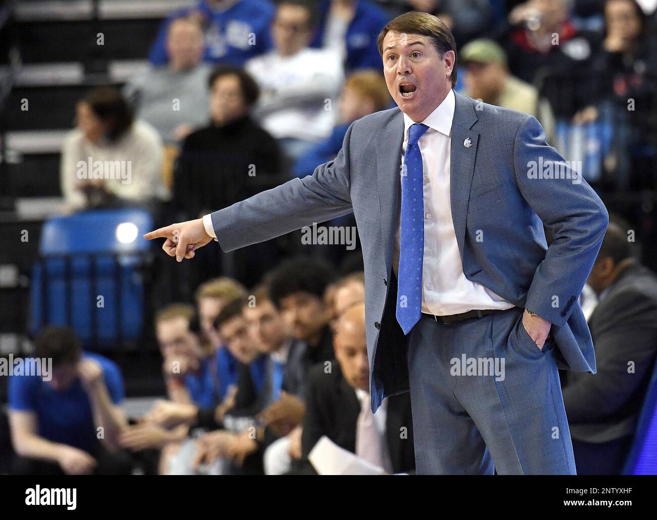 ST. LOUIS, MO. - FEBRUARY 05: Saint Louis Billikens basketball coach ...